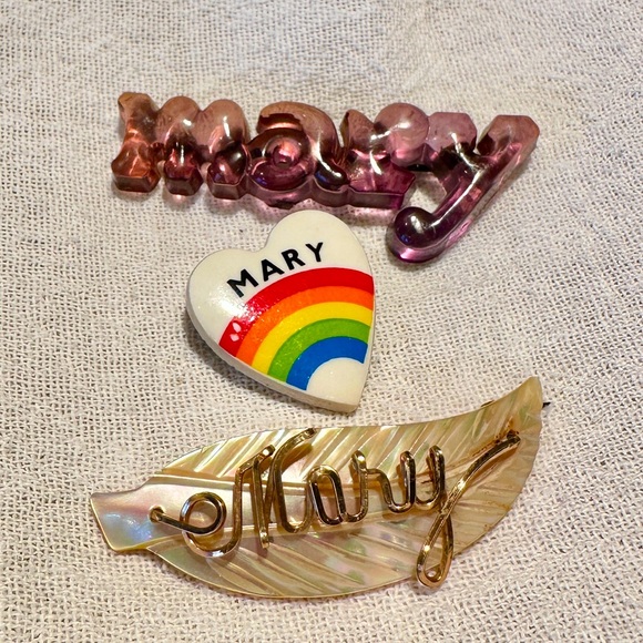 Jewelry | Mary Pinsvintage Purple Bakelite 6s Rainbow And Mother Of ...